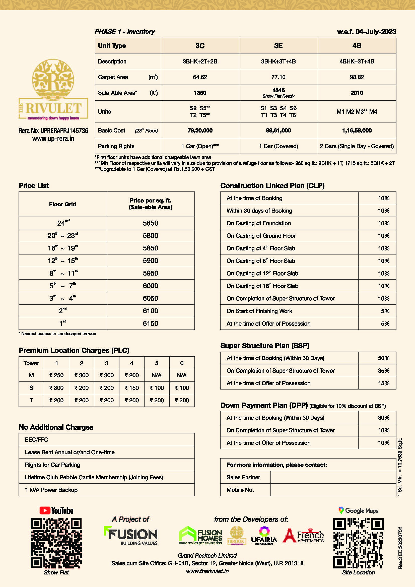 Fusion Home Noida Extension Project - Fusion The Brook & Rivulet
